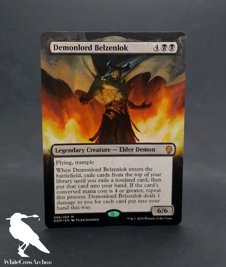 Demonlord Belzenlok Mtg Alter - Etsy
