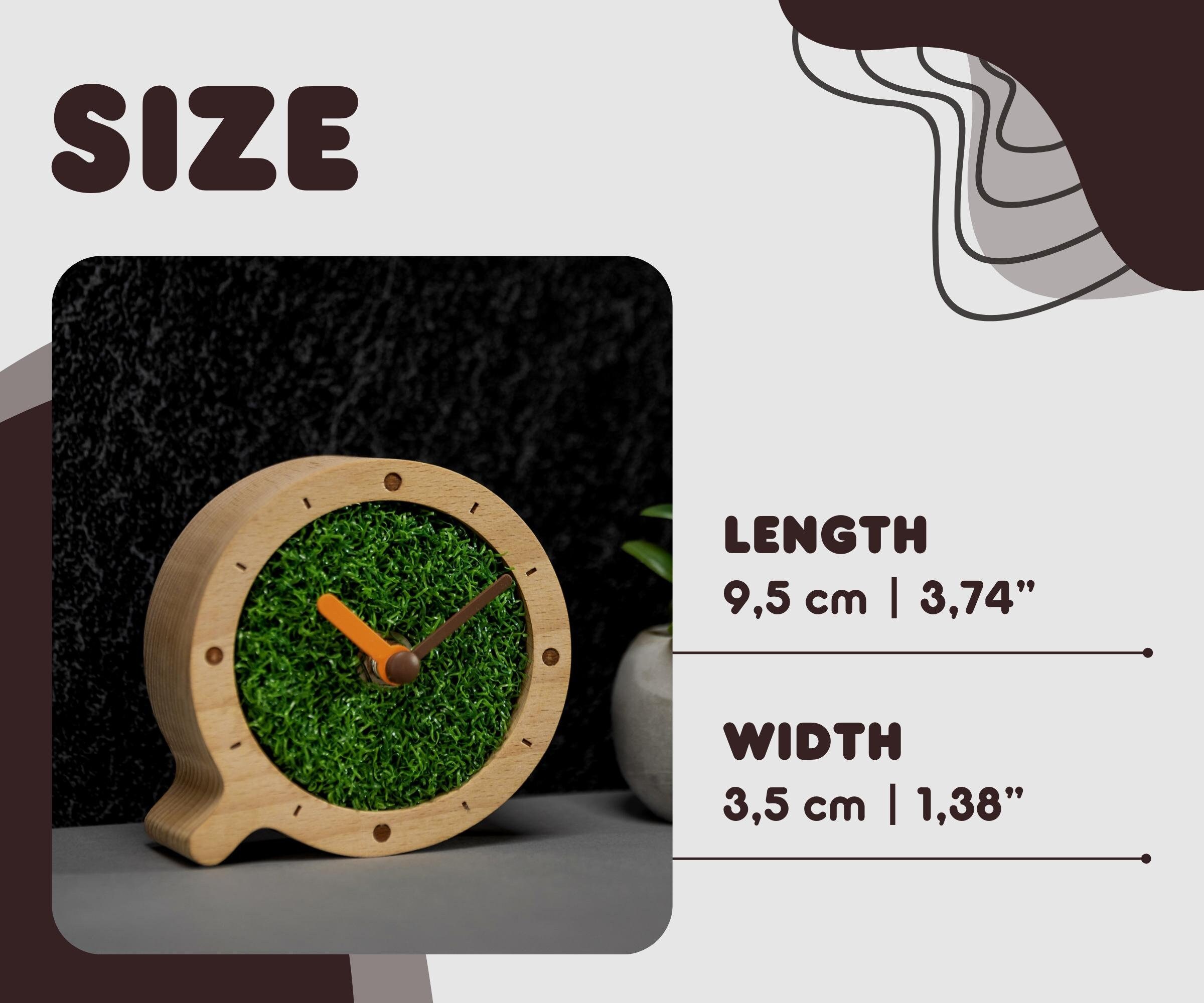 Table Clock Alarm Clock Desk Clock Clocks for Table Wood - Etsy