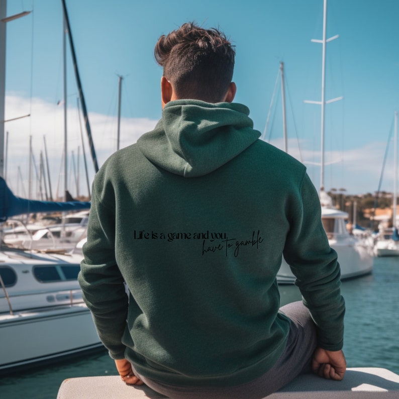Life is a Game and You Have to Gamble Motivational Hoodie - Etsy