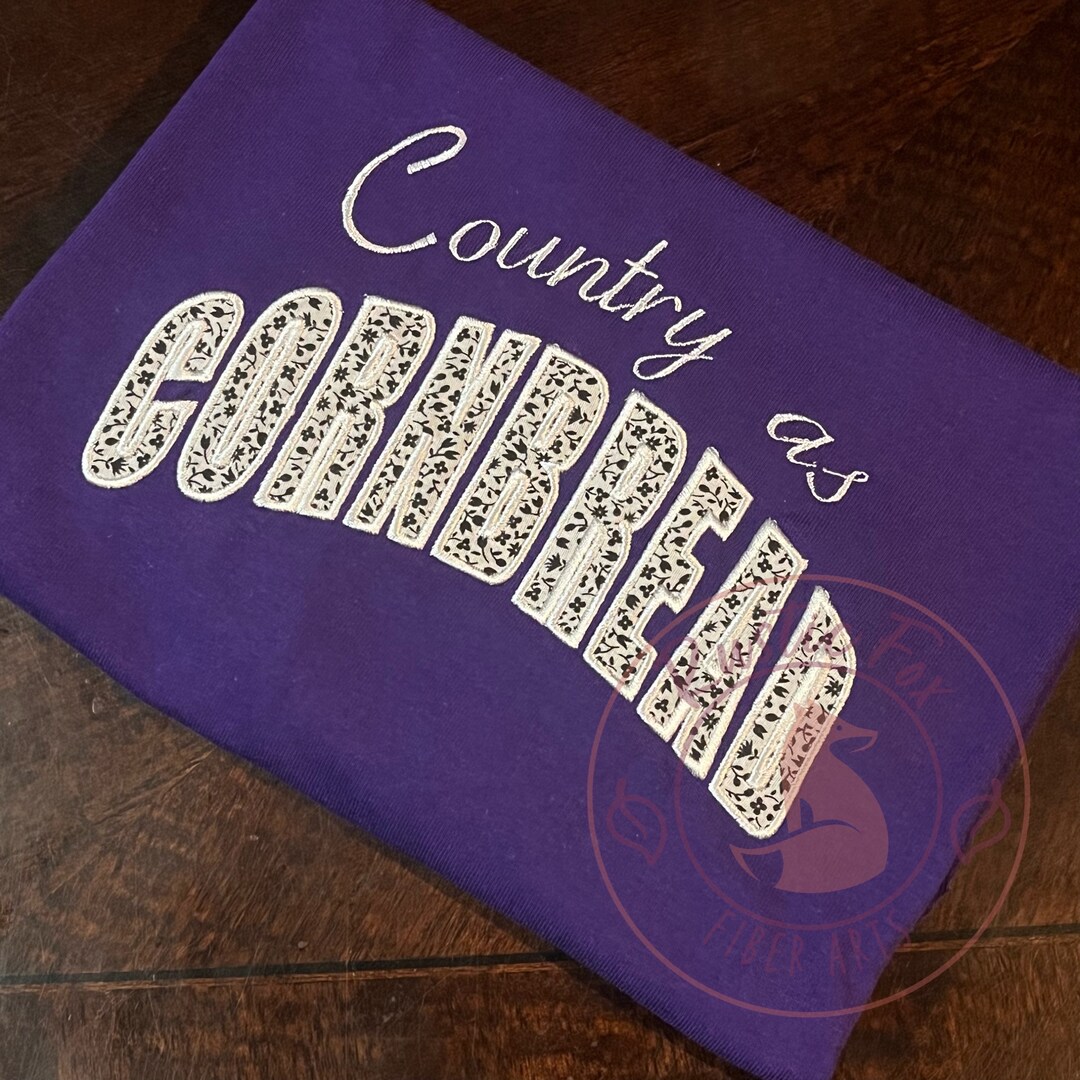 Country as Cornbread Embroidery Design File Download - Etsy
