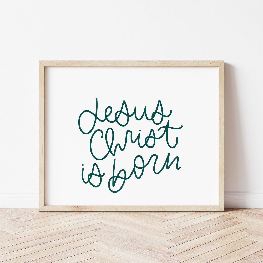 Jesus Christ is Born | PNG File | Script Writing | Christmas Shirt ...