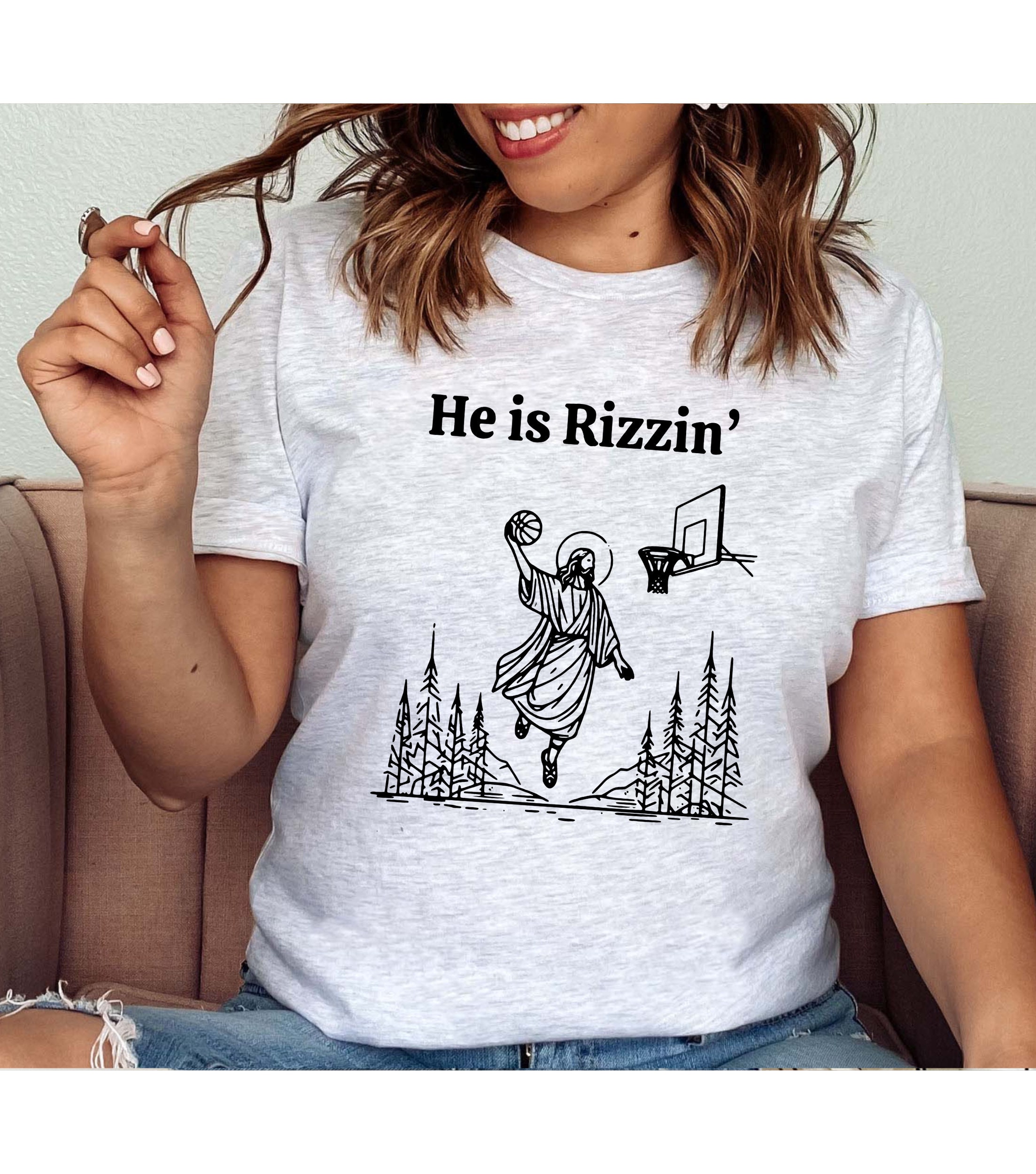 He is Rizzin' PNG Digital Download, Funny Easter Shirt Design, Rizz Em ...