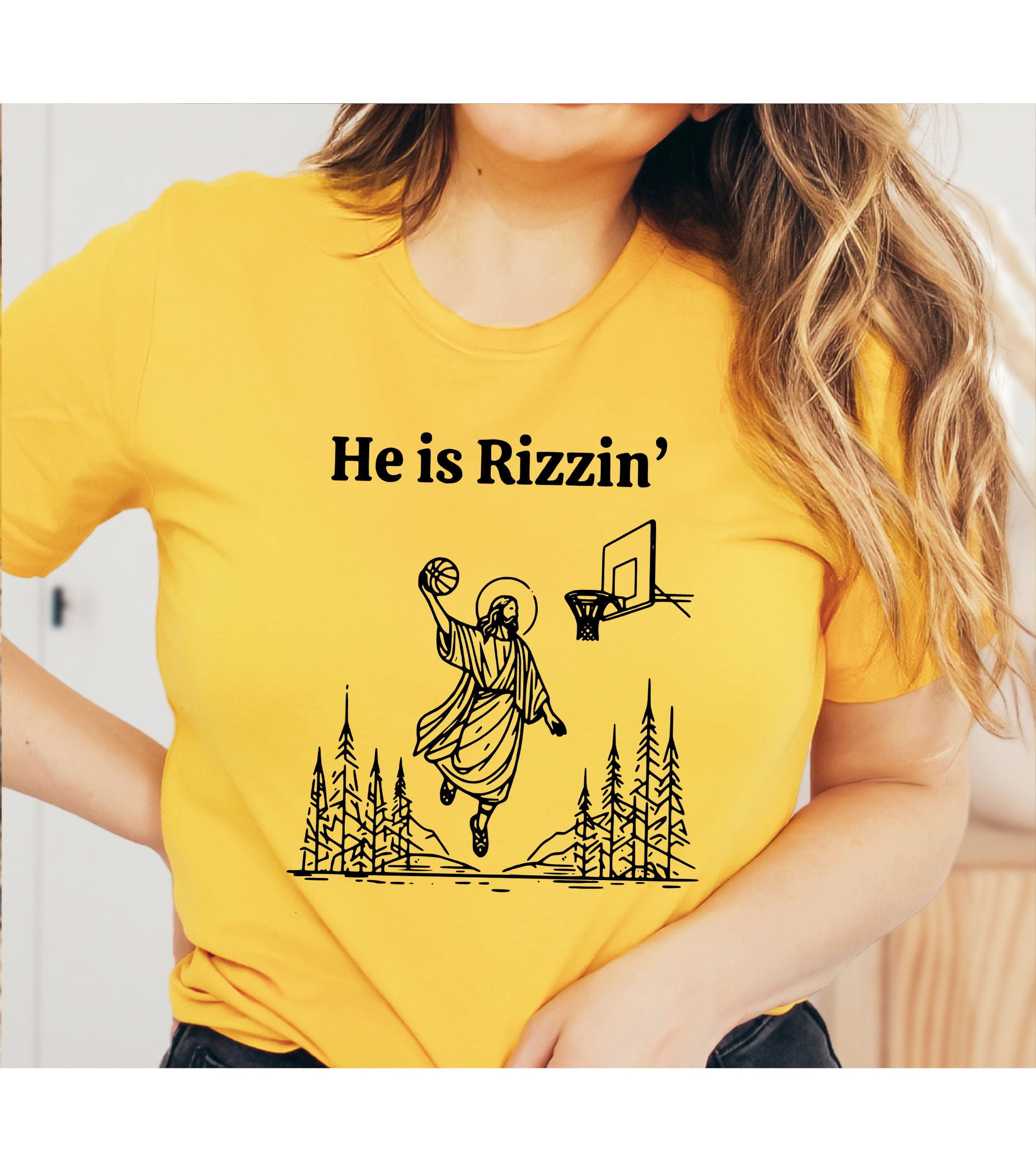 He is Rizzin' PNG Digital Download, Funny Easter Shirt Design, Rizz Em ...