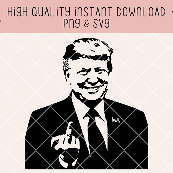 Trump Finger Svg - Etsy