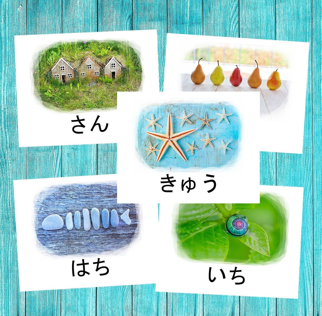Numbers Japanese English Bilingual Cards Printable Flashcards - Etsy