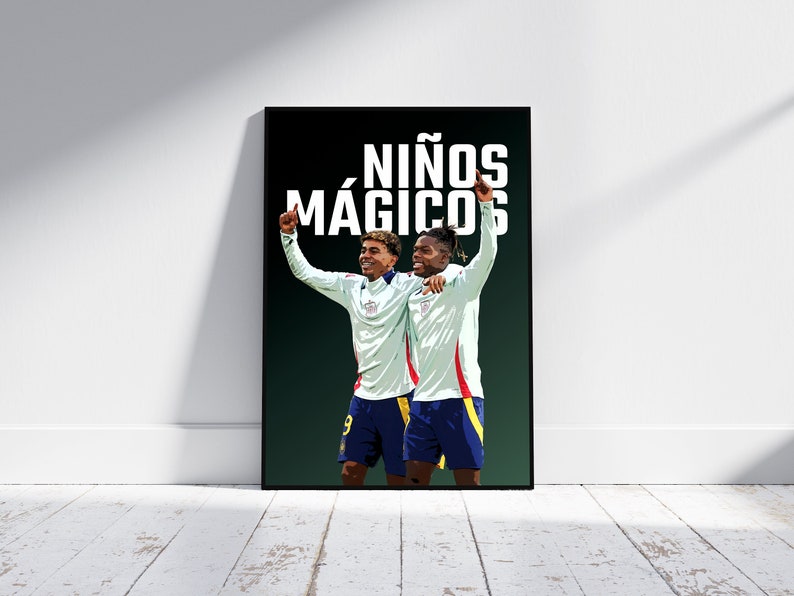 Lamine Yamal X Nico Williams Jr. Spanish Wonderkid Poster/digital ...