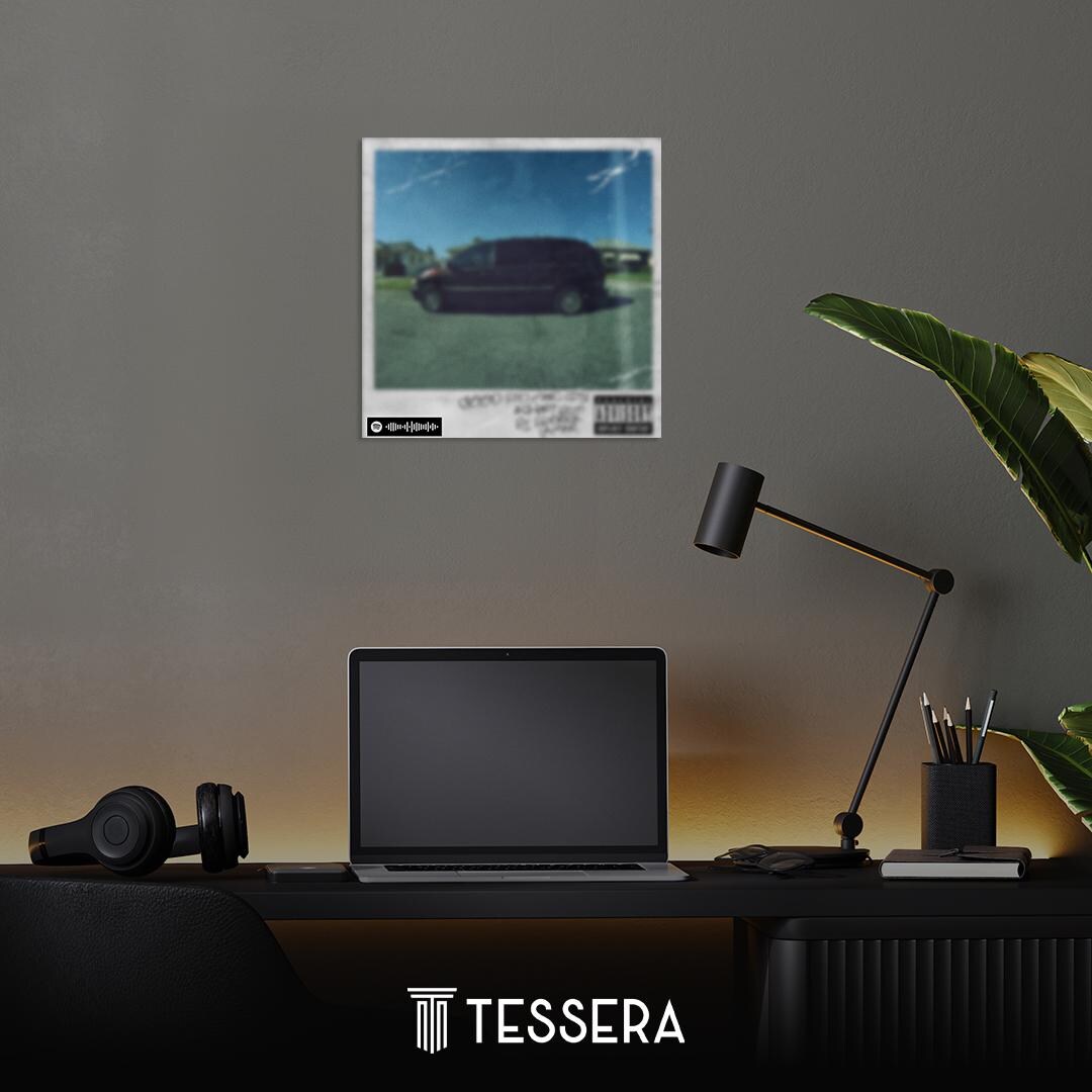 Good Kid, M.a.a.d City by Kendrick Lamar Blurry Album Metal Poster ...