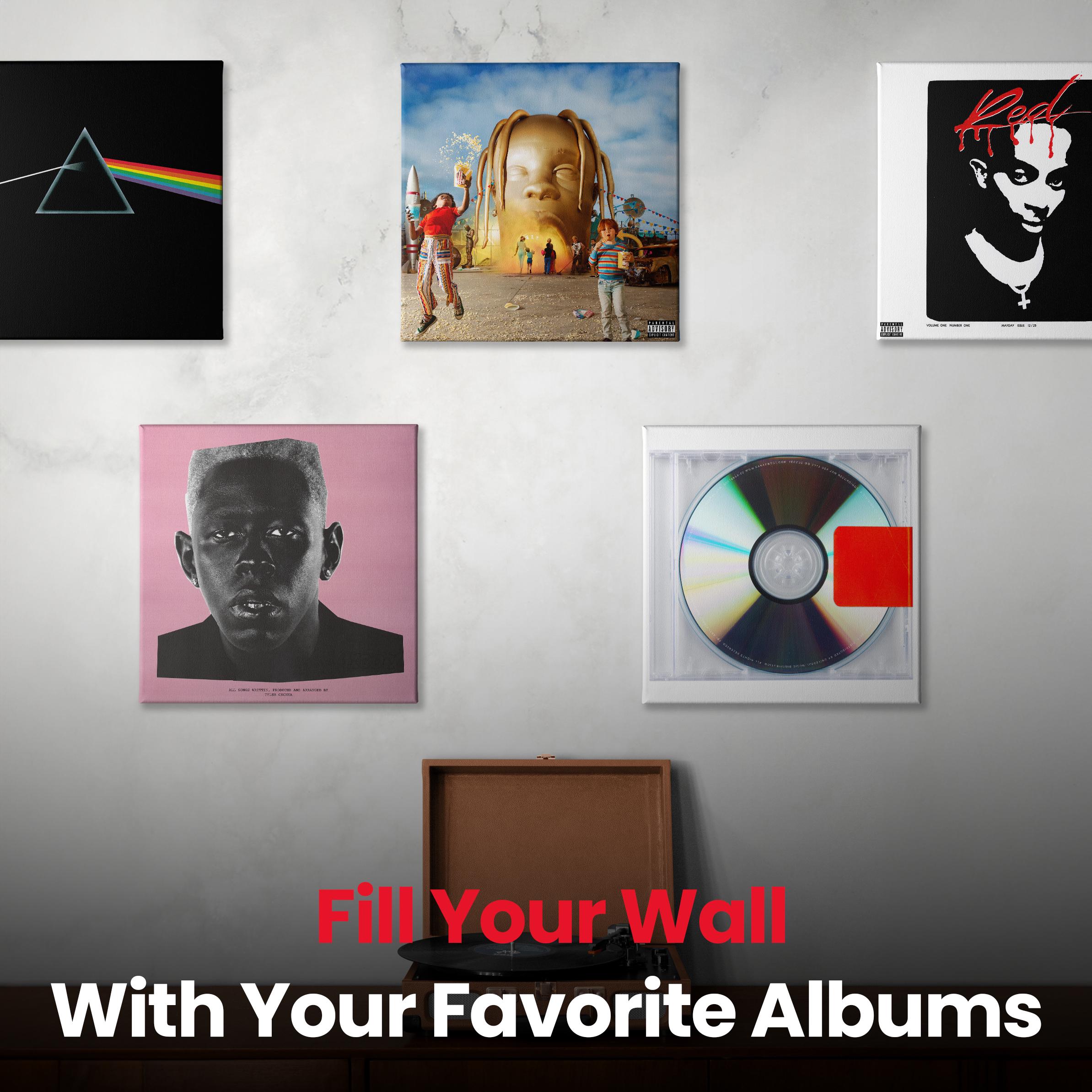 Personalized Album Cover Canvas Custom Artist Artwork Music Wall Art ...