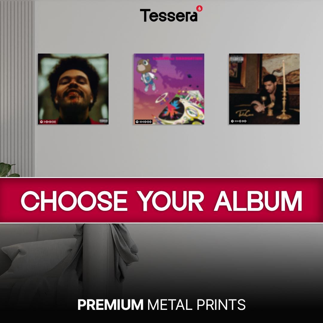 Custom Blurry Album Cover Metal Poster Metal Wall Art Music Home Decor ...