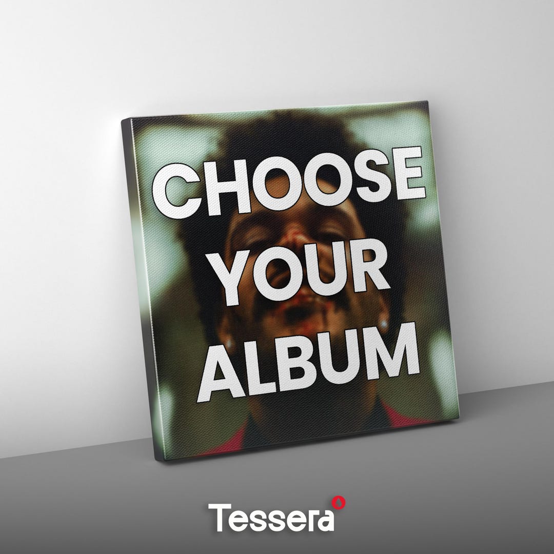 Personalized Music Album Canvas Print, Custom Album Artwork Square Wall ...