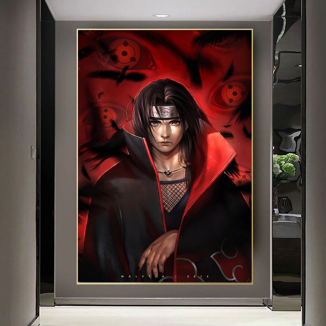 Uchiha Itachi Posters Japanese Anime Naruto Canvas Painting - Etsy
