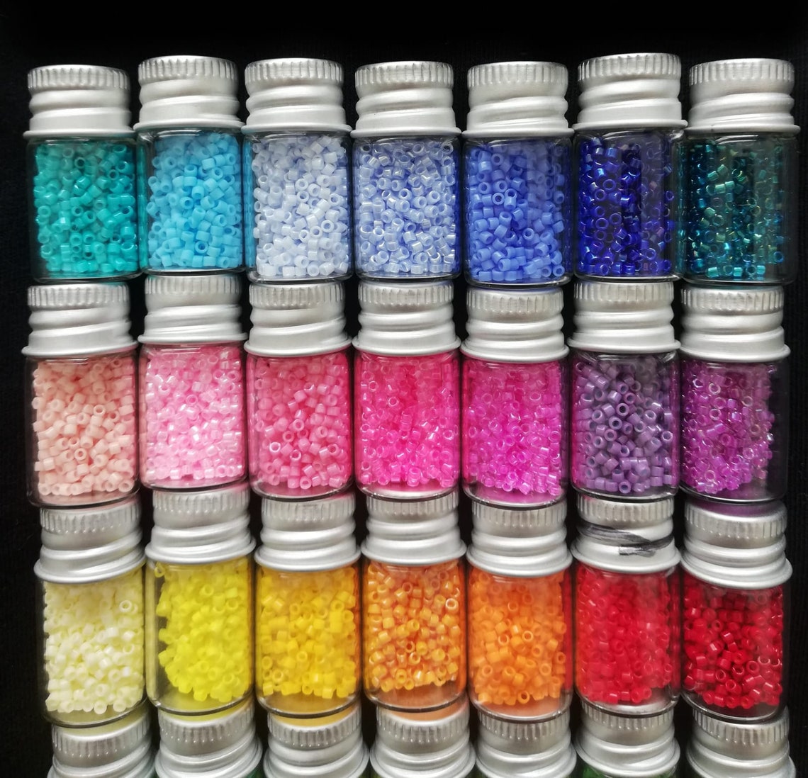Miyuki Delica 11/0 Seed Beads 35 Color Setmulticolor Opaque - Etsy