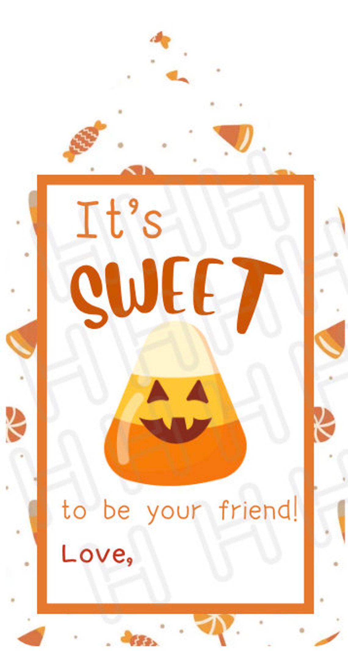 Halloween Class Gift SWEET Download - Etsy
