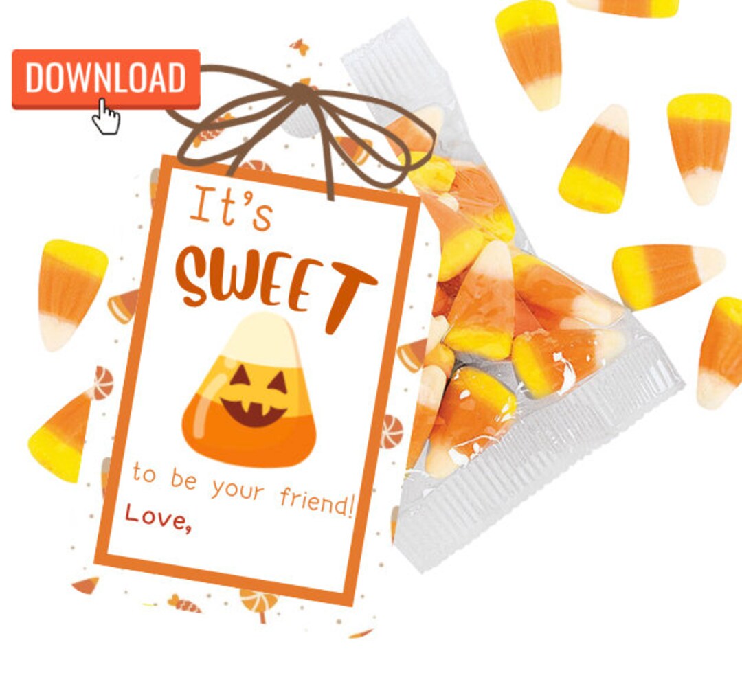 Halloween Class Gift SWEET Download - Etsy