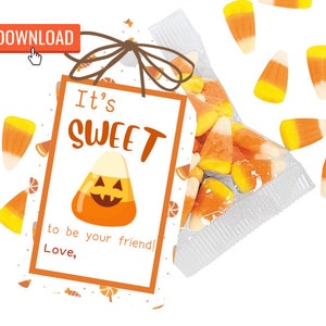 Halloween Class Gift SWEET Download - Etsy