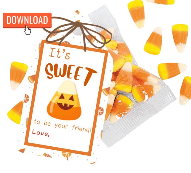 Halloween Class Gift SWEET Download - Etsy