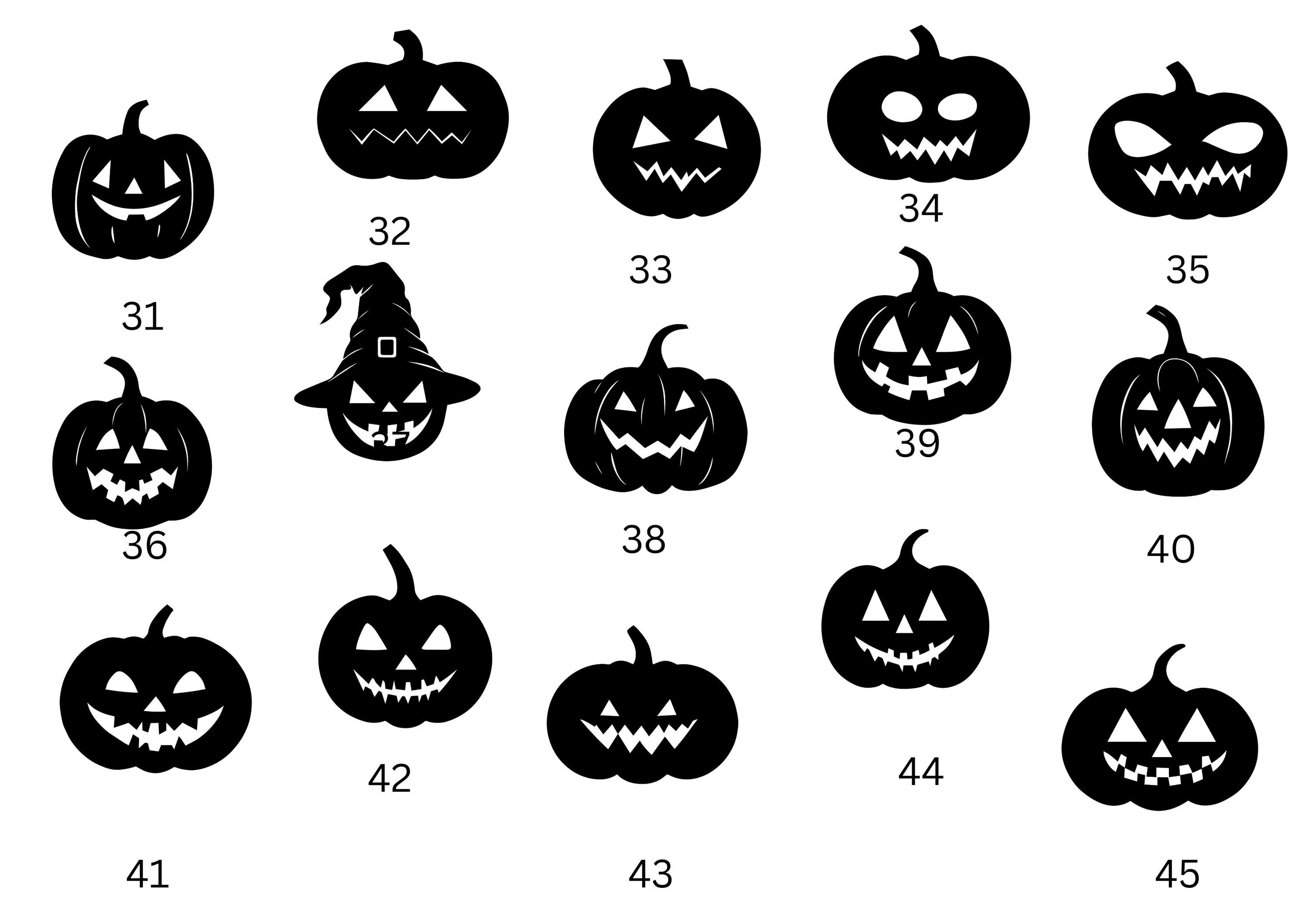 Halloween Pumpkin SVG | Jack-o'-lantern SVG | Spooky Fall Decor Clipart ...