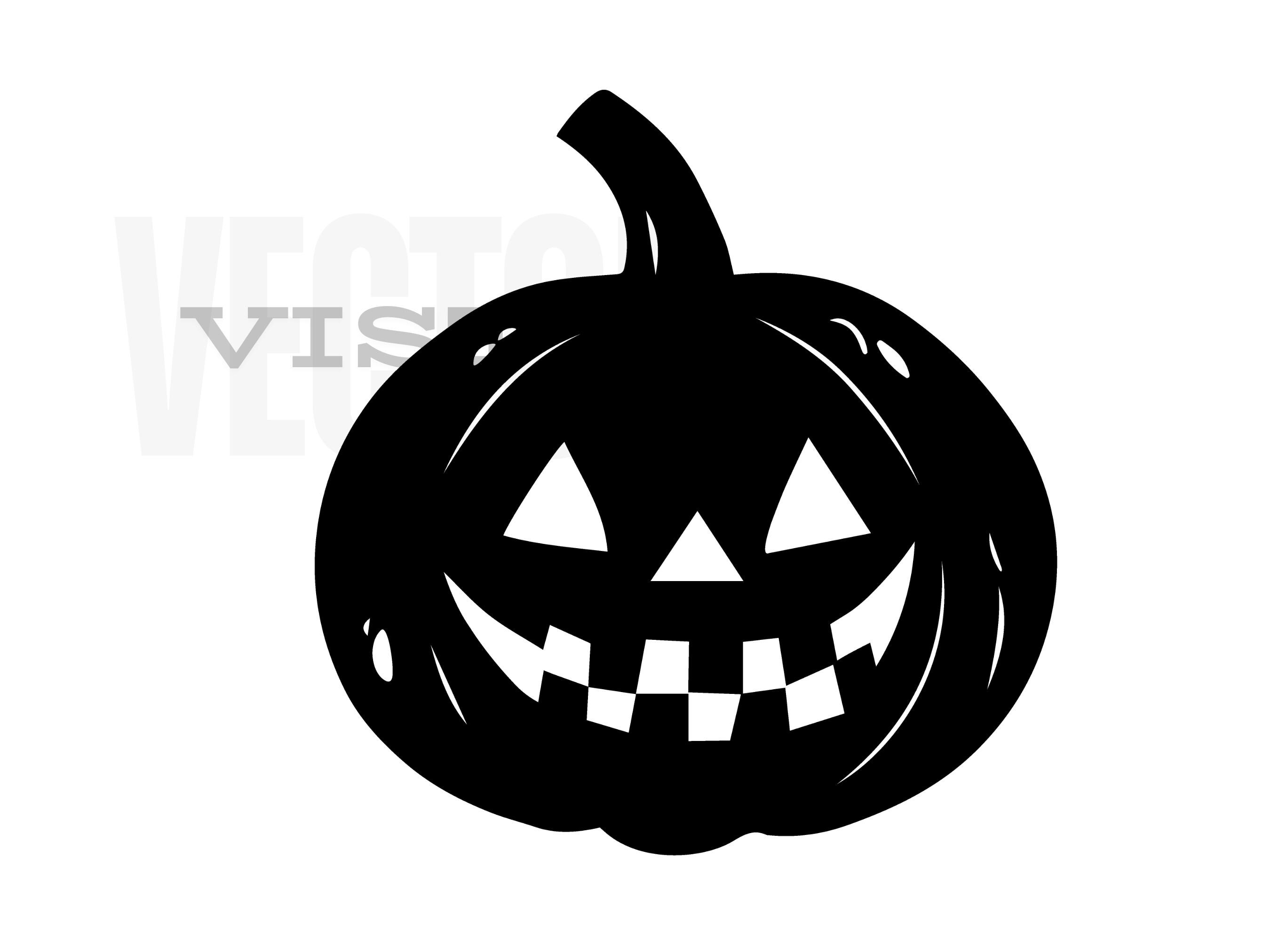 Halloween Pumpkin SVG | Jack-o'-lantern SVG | Spooky Fall Decor Clipart ...