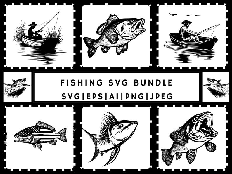 Fishing SVG |fishing Cut Files| Fisherman Svg|outdoor Svg|fishing Pole ...