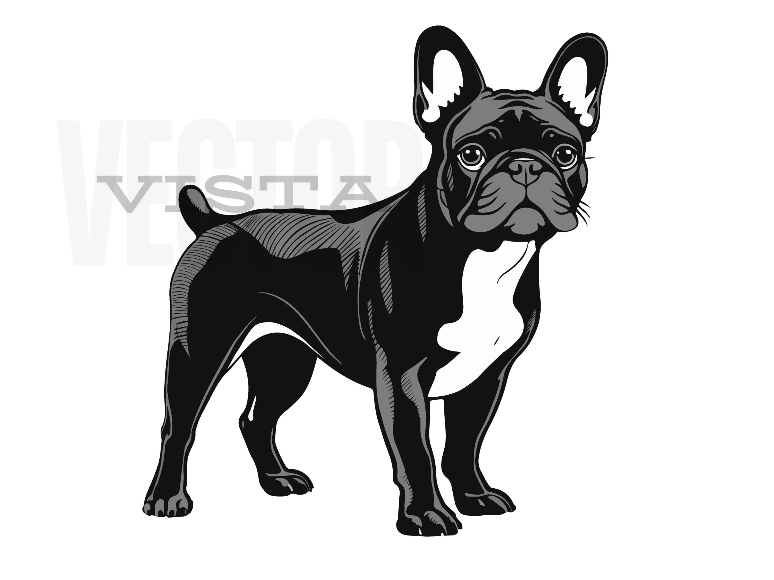 Adorable French Bulldog SVG | Cute Frenchie Clipart | Dog Lover's ...