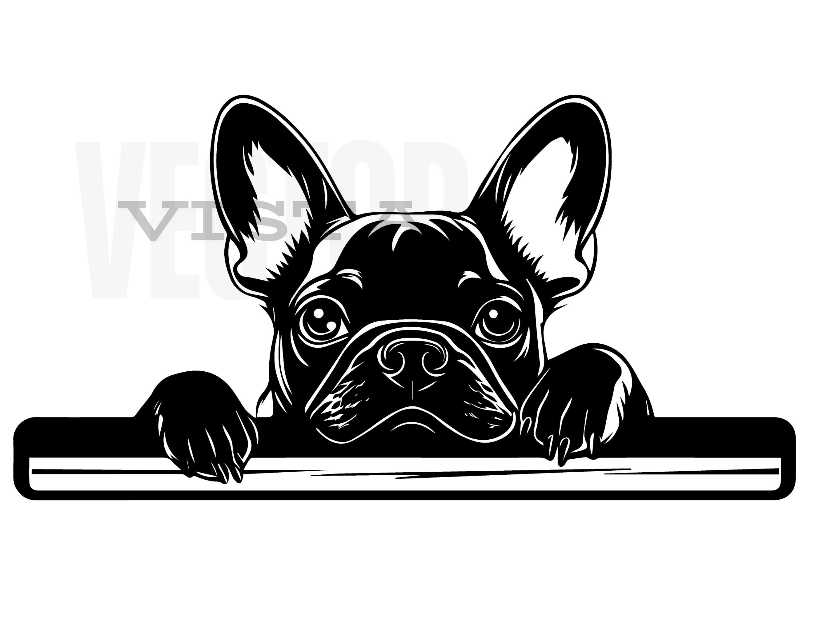 Adorable French Bulldog SVG | Cute Frenchie Clipart | Dog Lover's ...