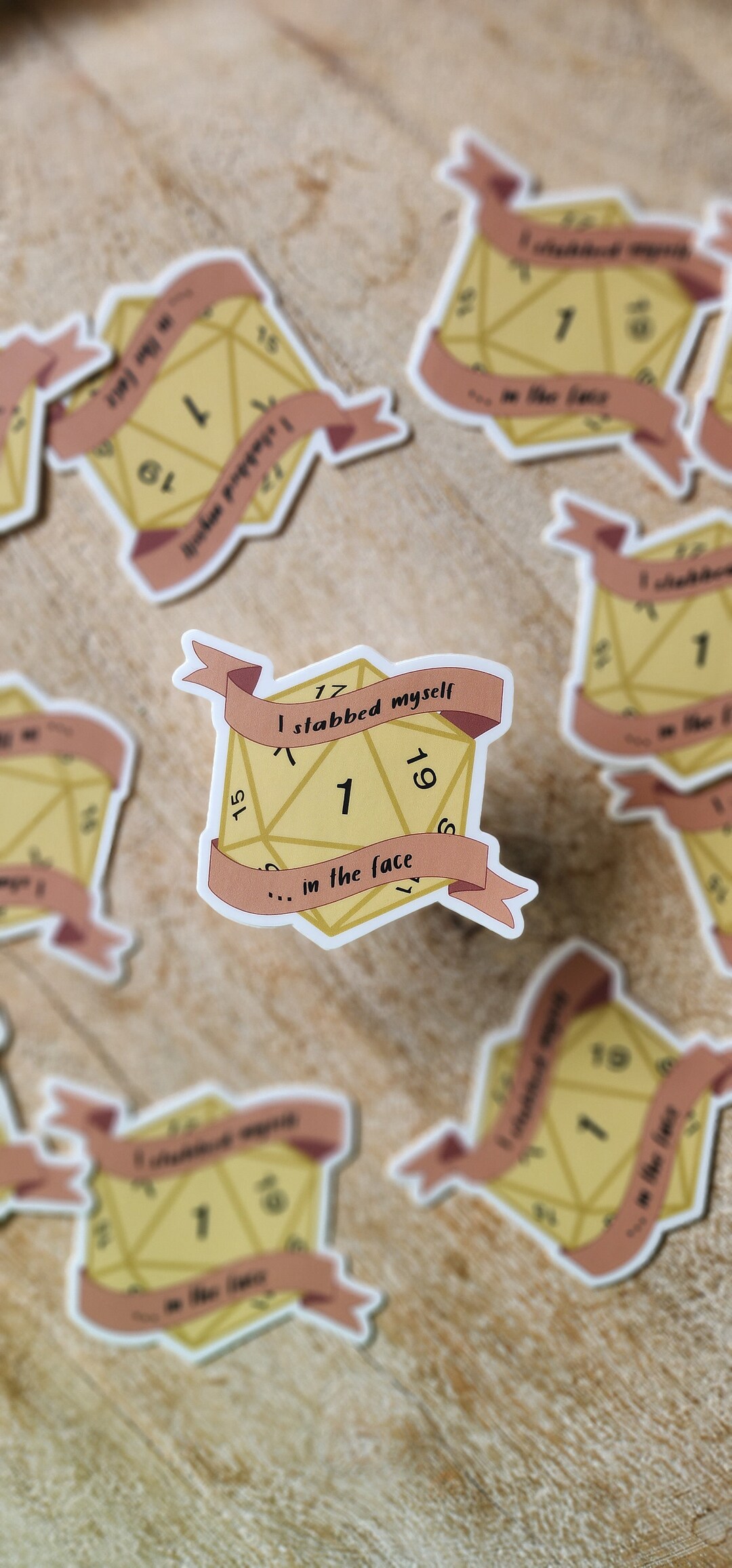 Dnd D20 Failed Roll Sticker / Weatherproof Laptop Window Cup - Etsy