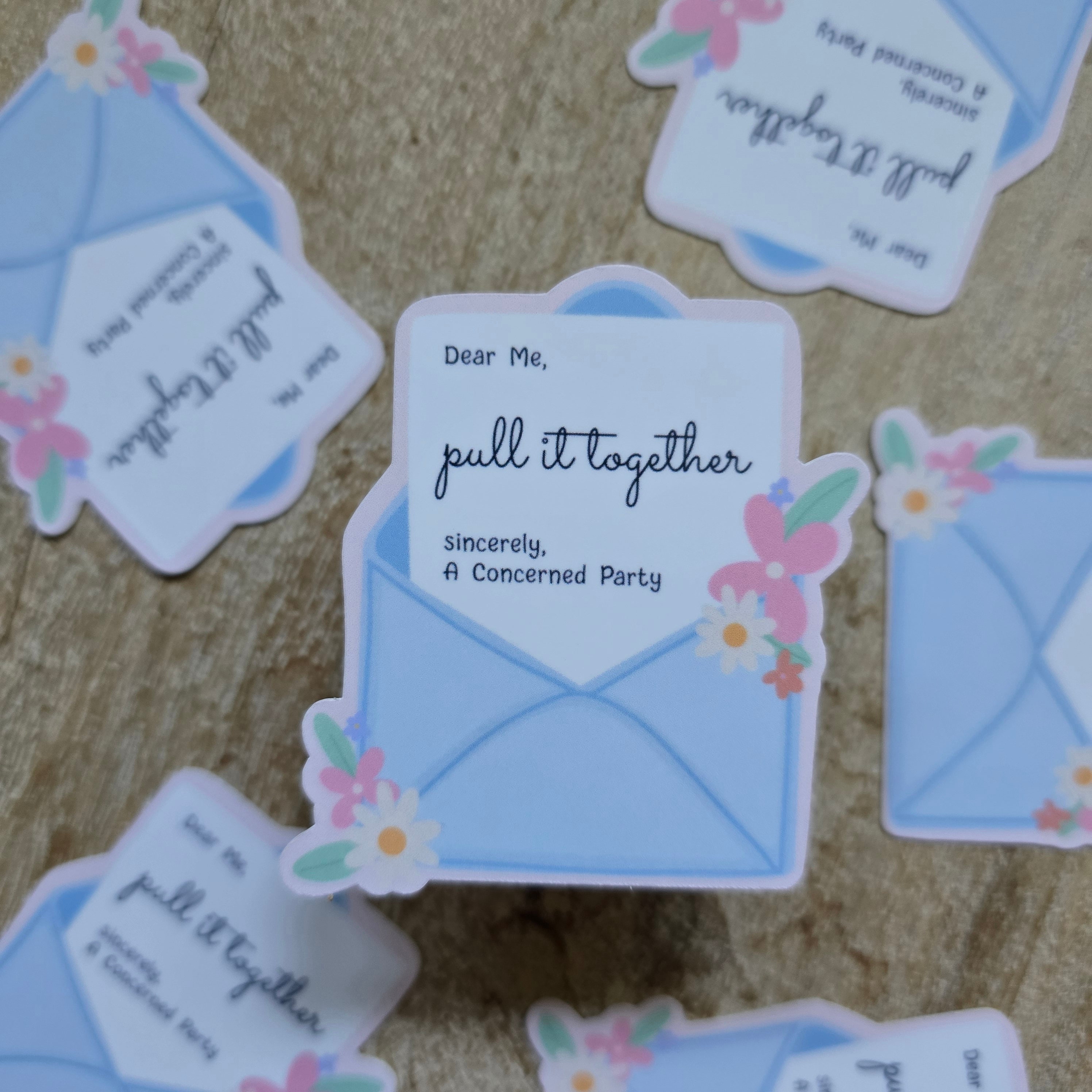 Funny Motivational Sticker/ Get It Together/ Floral Cute Waterproof ...