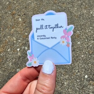 Funny Motivational Sticker/ Get It Together/ Floral Cute Waterproof ...