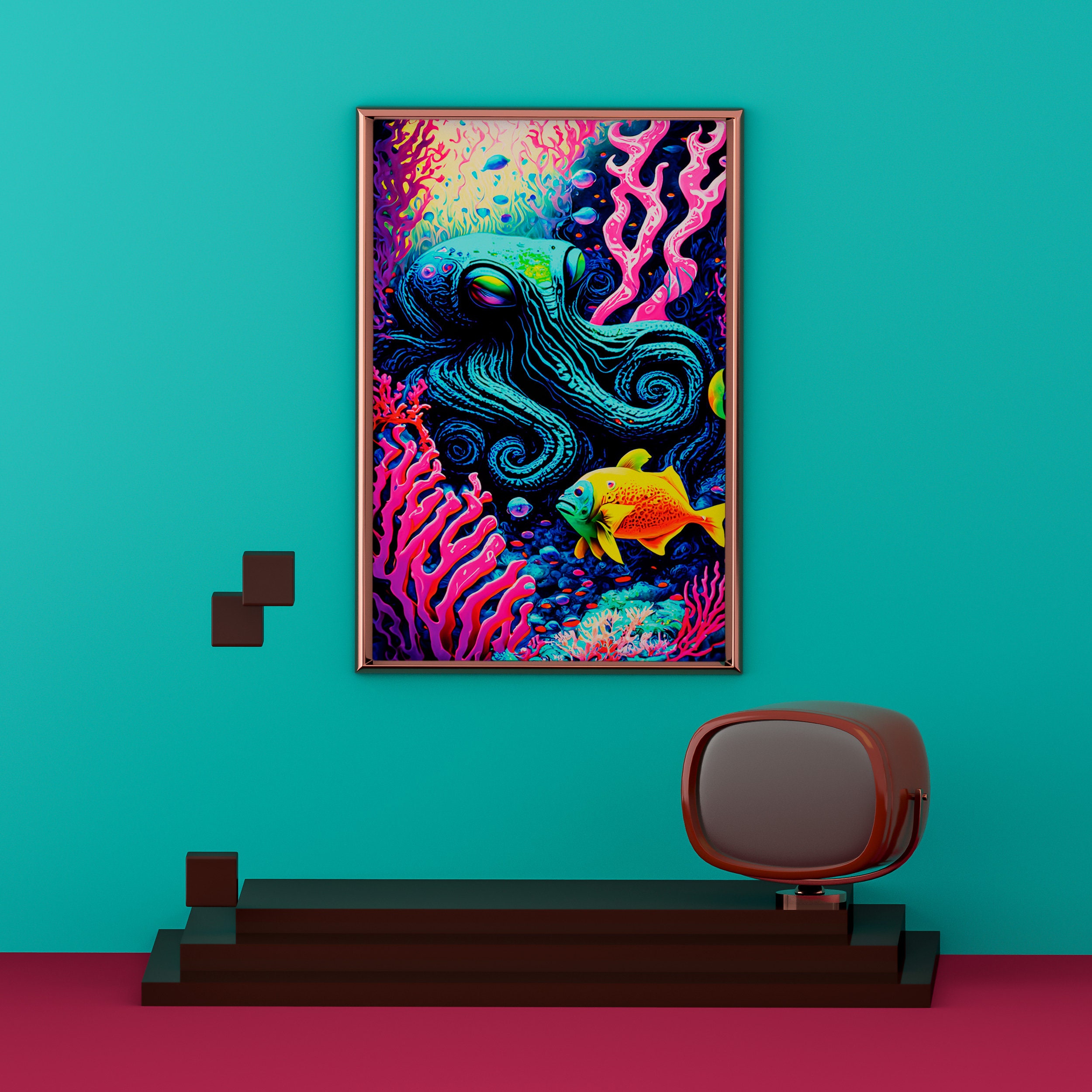 Alien World Surrealist Digital Art Print A4 A3 - Etsy