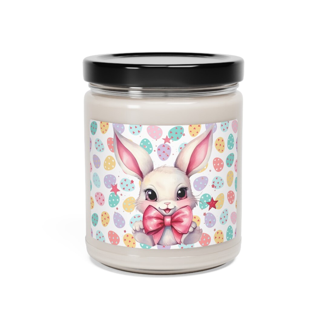 Easter Bunny Candle, Cute Bunny Candle, Happy Easter Candle, Easter Egg ...