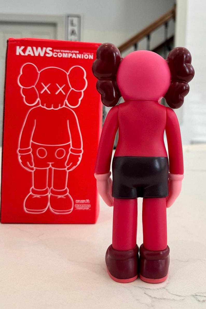 8in Stylish Kaws Figure Pink - Etsy