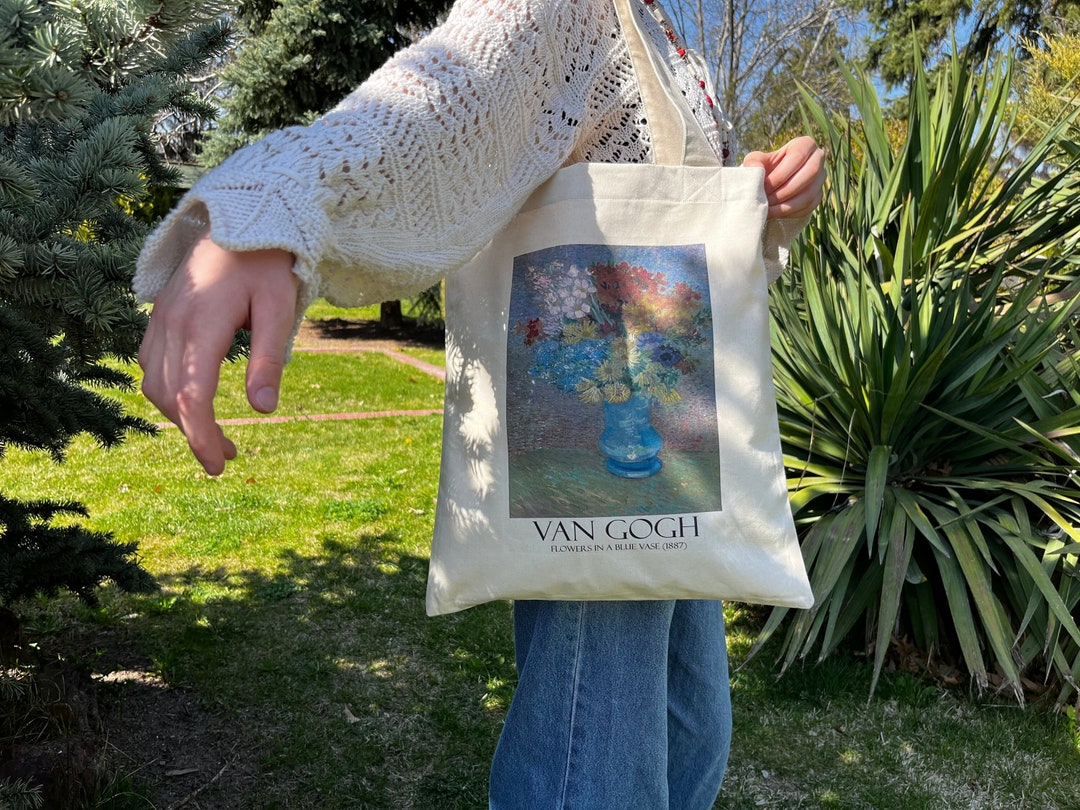 Van Gogh Tote Bag, Vincent Painting Flower Tote, Gift for Her, Birthday ...