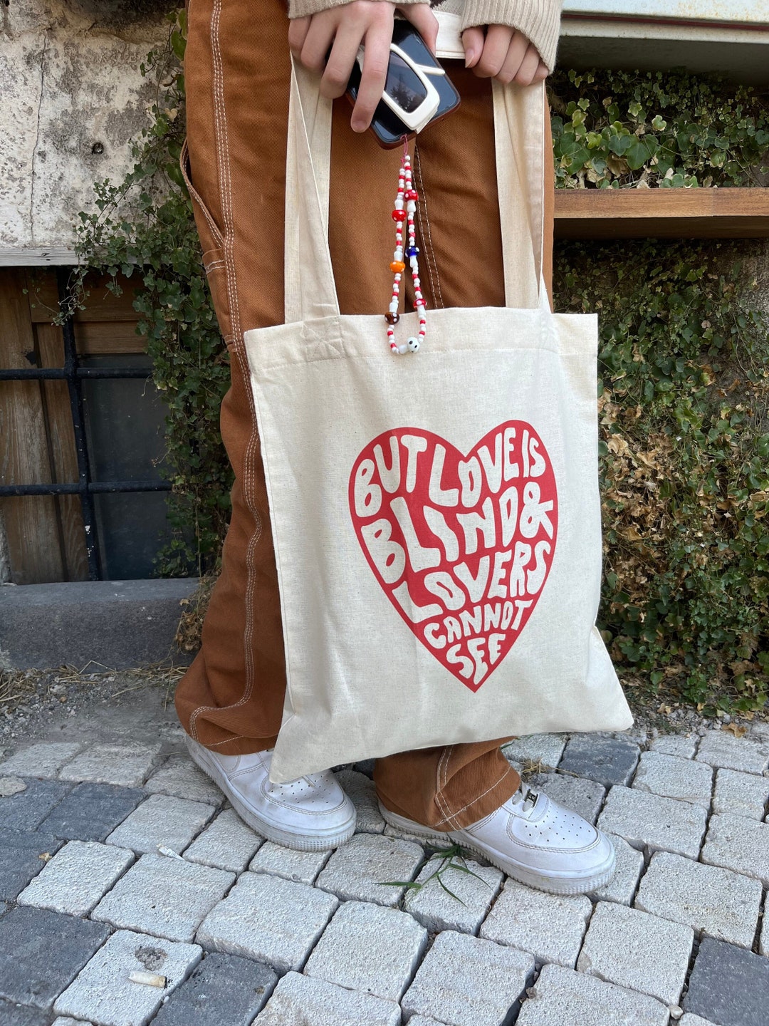 Shakespeare Tote Bag, Love is Blind and Lovers Cannot See, Aesthetic ...