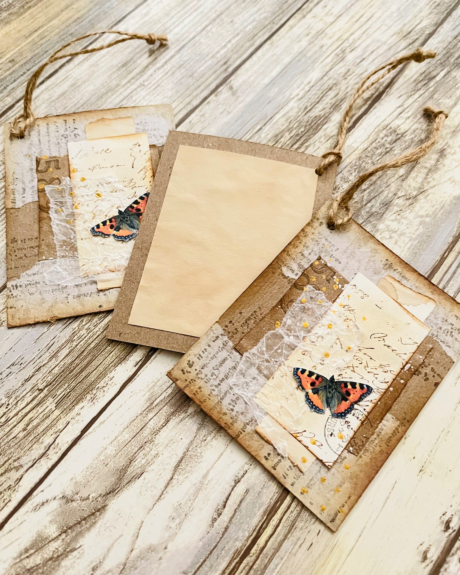 Collage Gift Tags / Handmade - Etsy