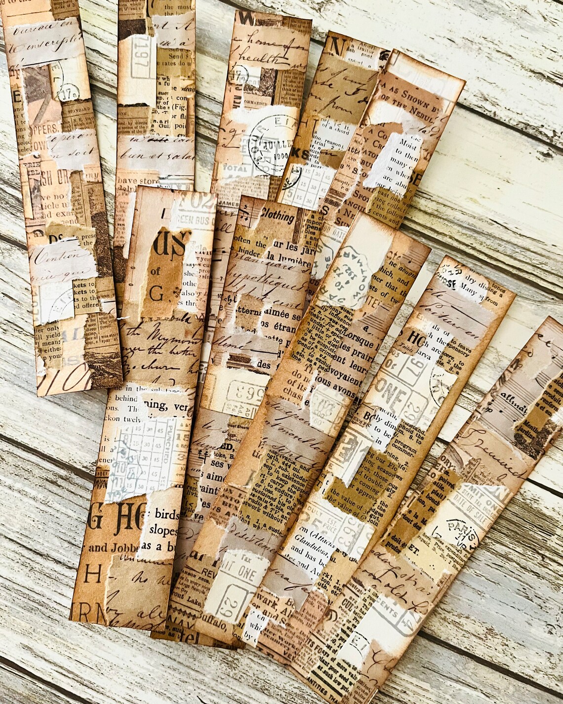 Handmade Paper Cluster 10 Pcs Set - Etsy