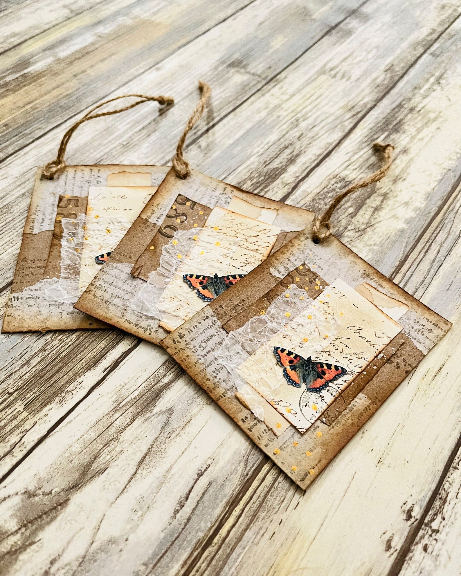 Collage Gift Tags / Handmade - Etsy