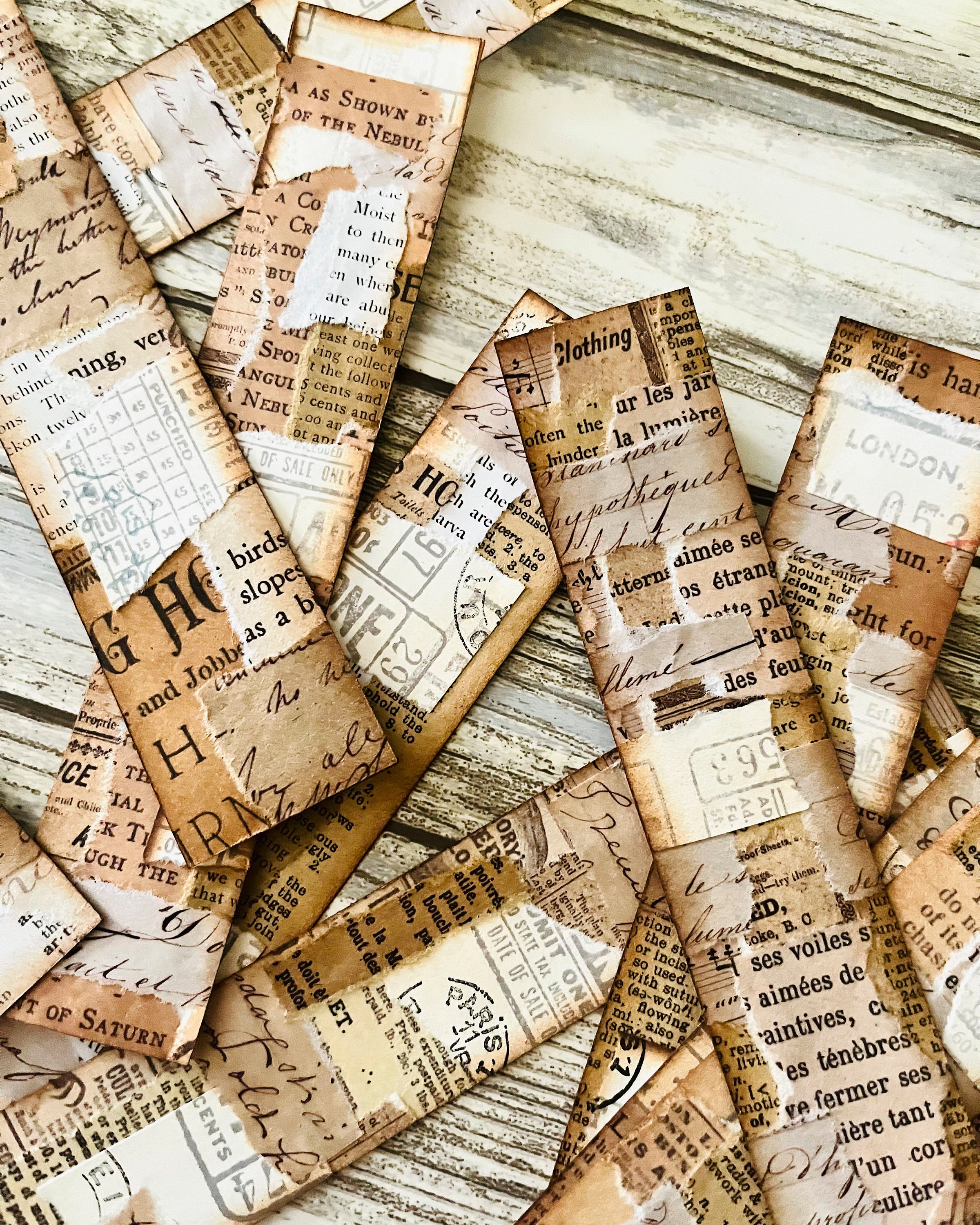 Handmade Paper Cluster 10 Pcs Set - Etsy