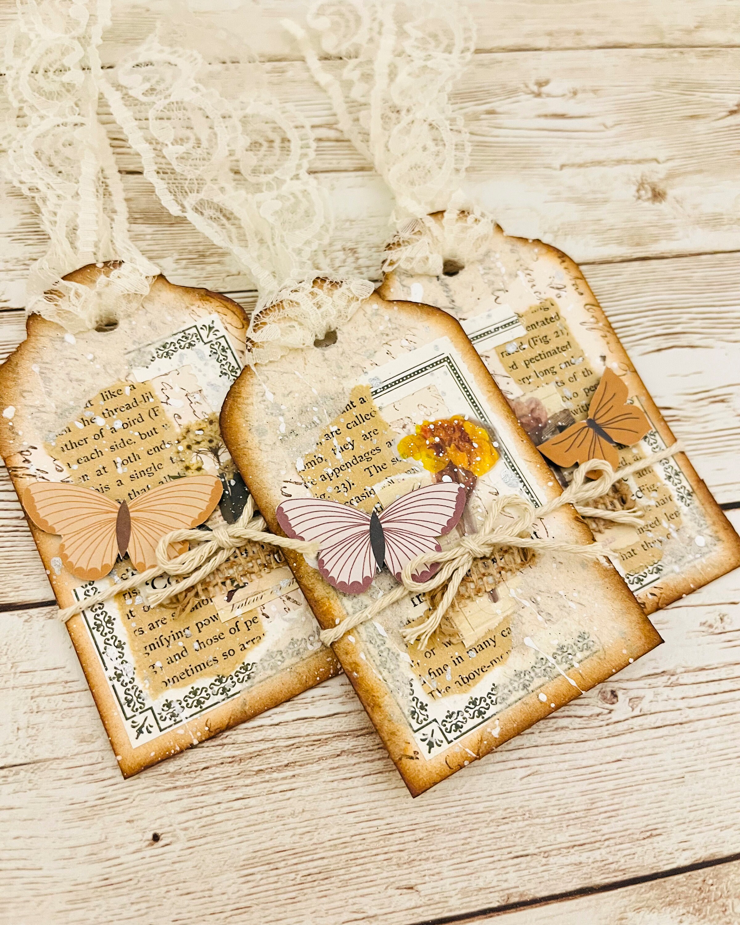 Handmade Butterfly Gift Tags - Etsy