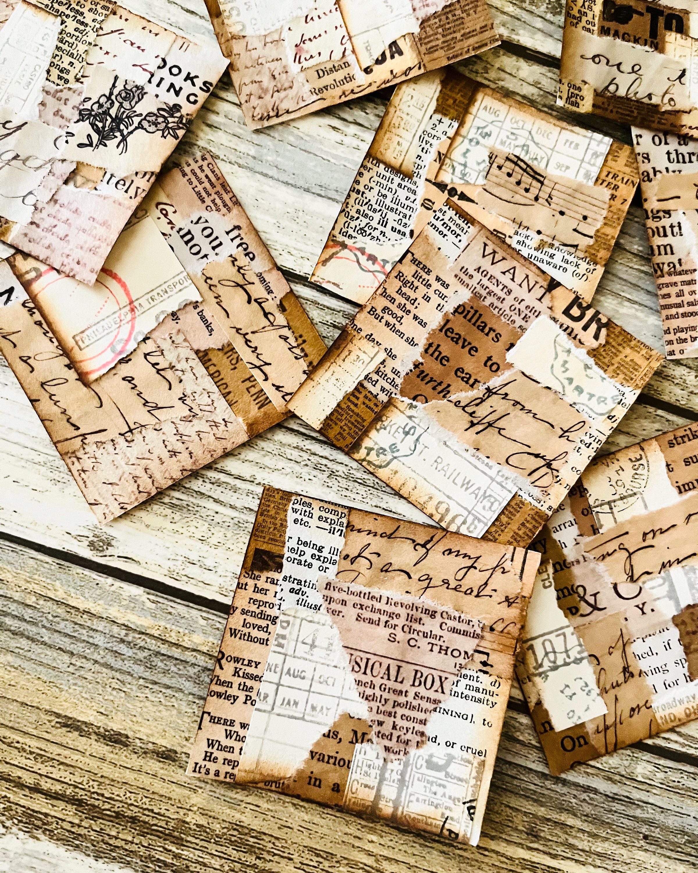 Handmade Paper Cluster 10 Pcs Set - Etsy