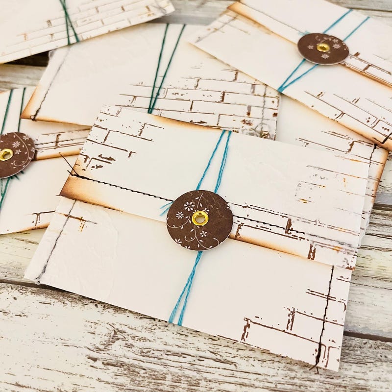 String Tie Envelopes - Etsy