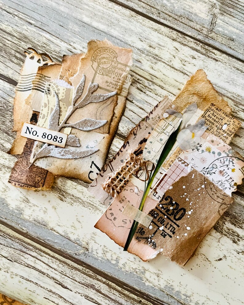 Paper Clusters / Junk Journal Supplies / Handmade - Etsy