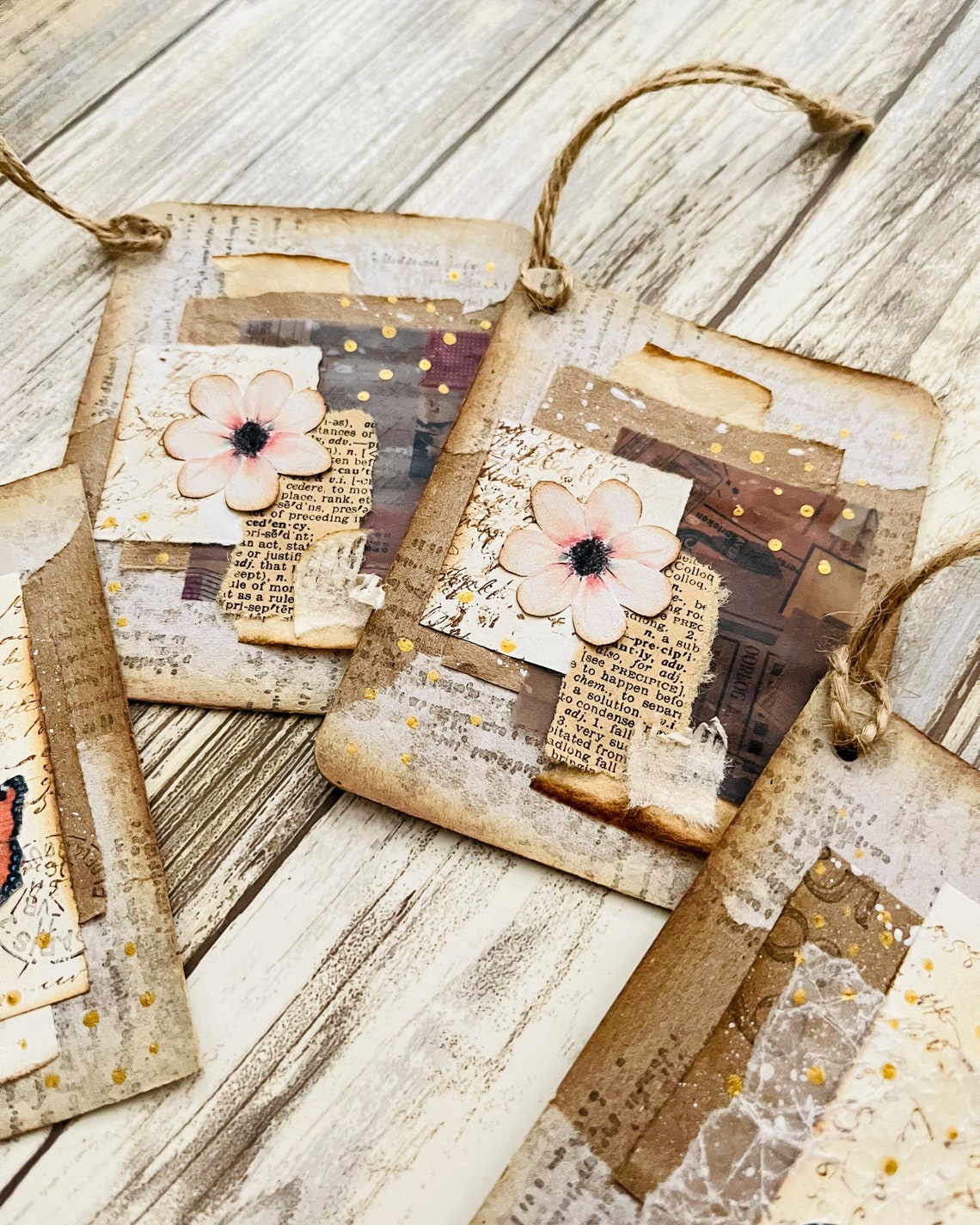 Collage Gift Tags / Handmade - Etsy