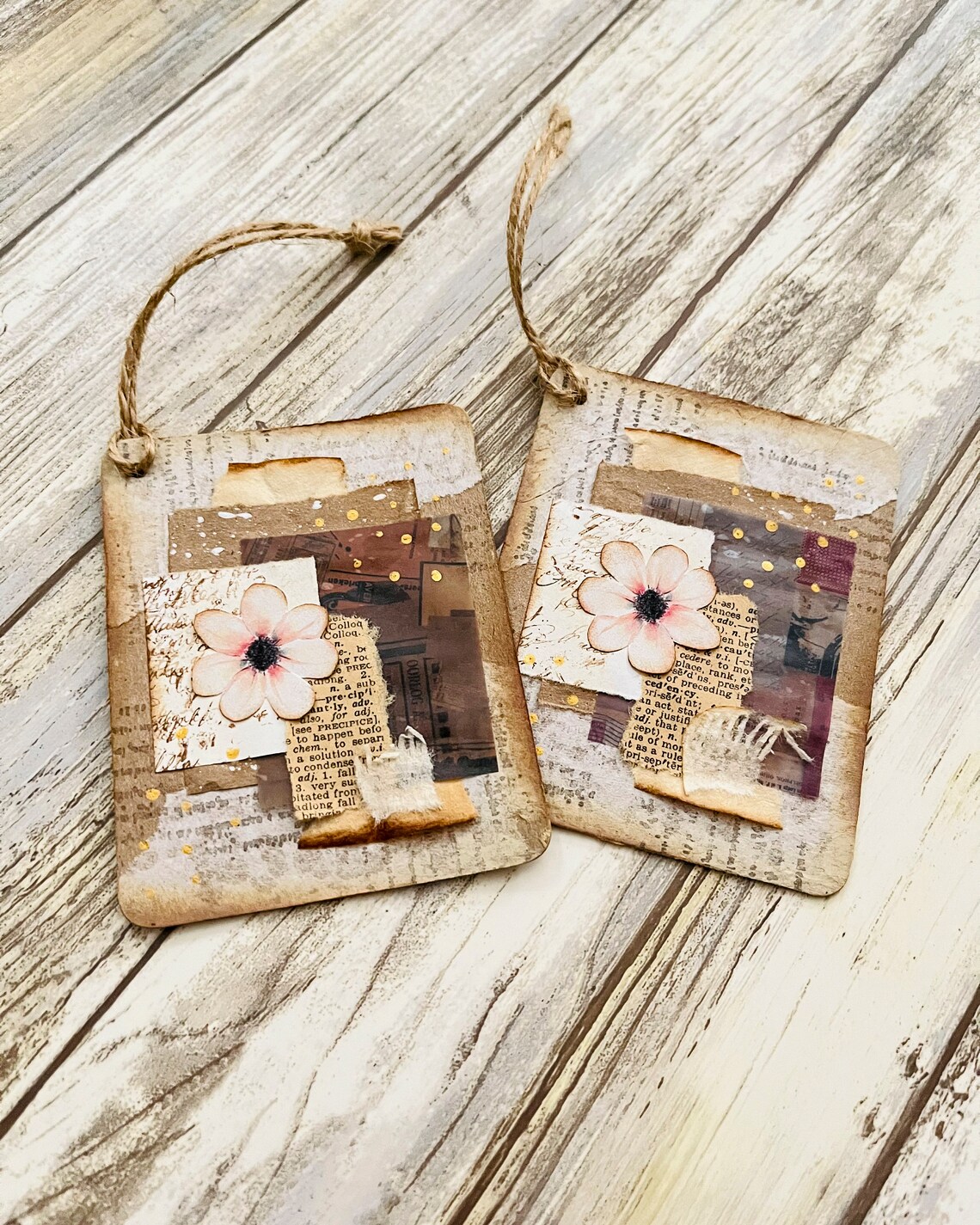 Collage Gift Tags / Handmade - Etsy