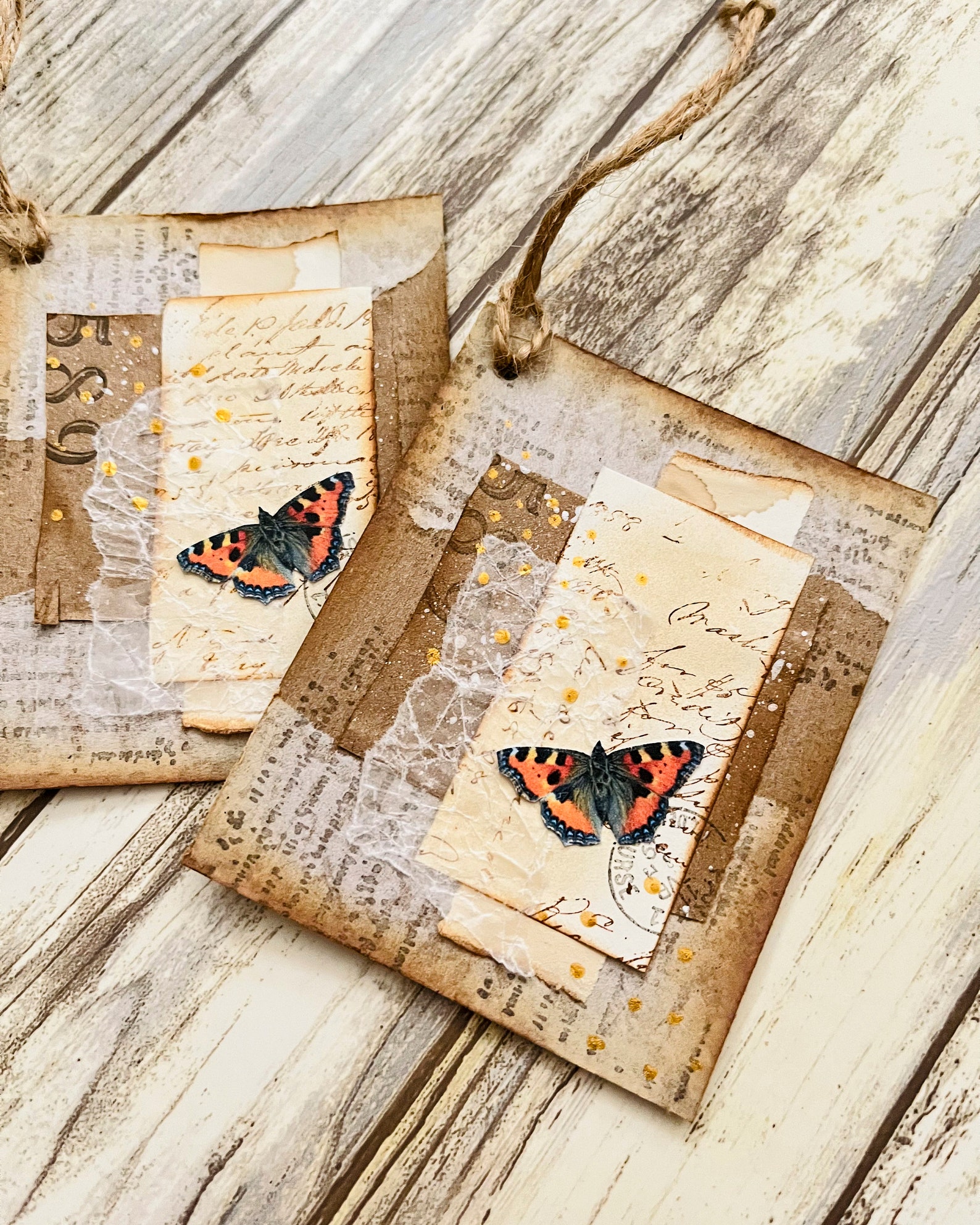 Collage Gift Tags / Handmade - Etsy