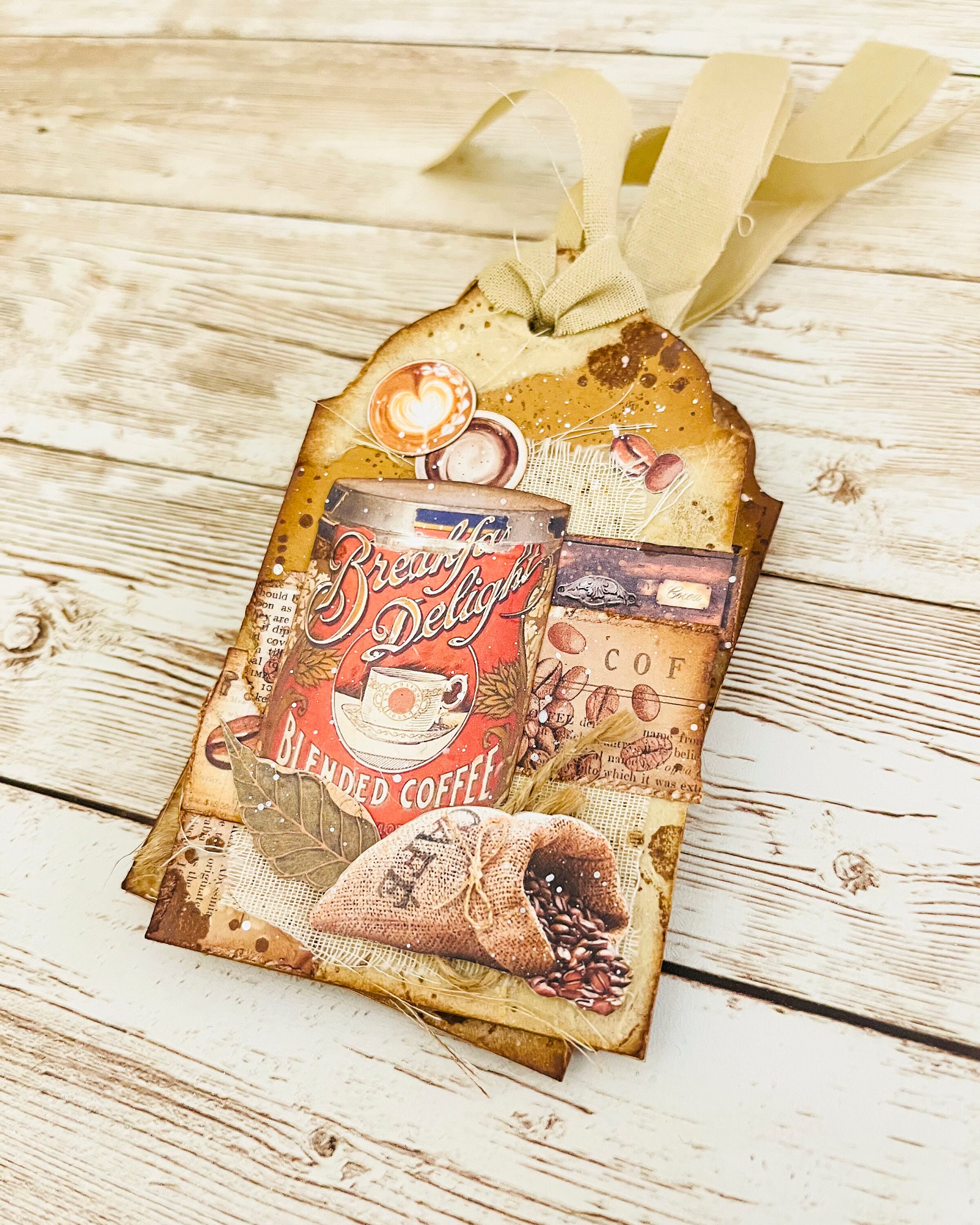 Handmade Coffee and Chocolate Gift Tags / Stamperia Coffee and ...