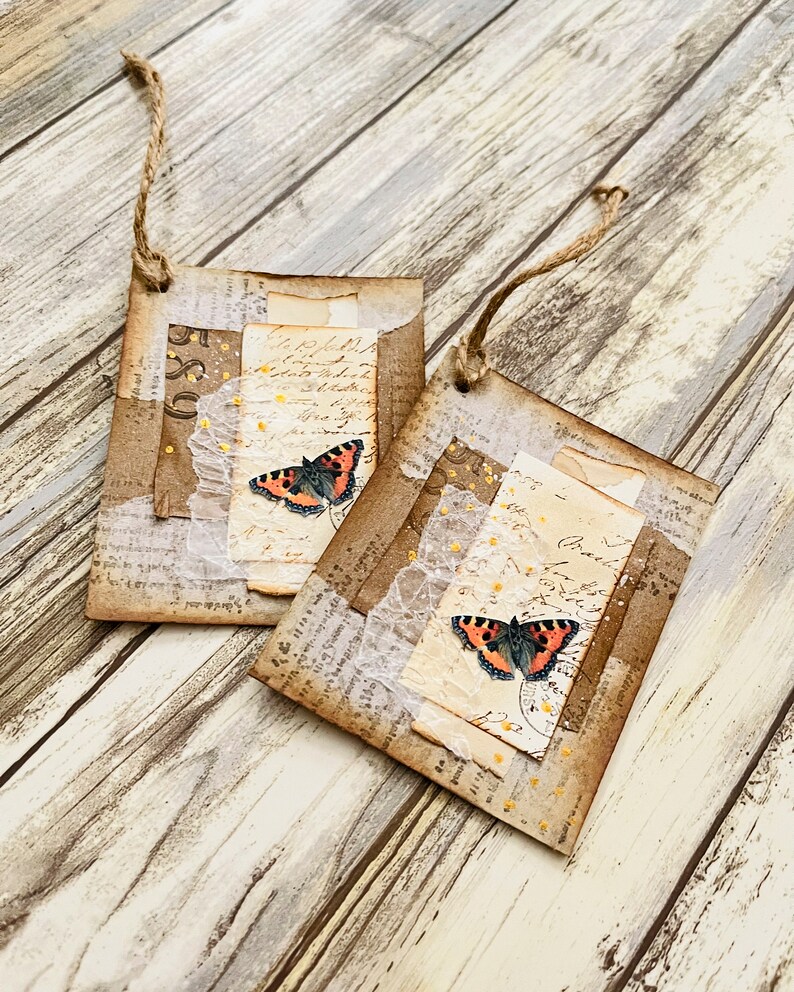 Collage Gift Tags / Handmade - Etsy