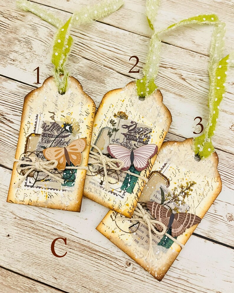 Handmade Butterfly Gift Tags - Etsy
