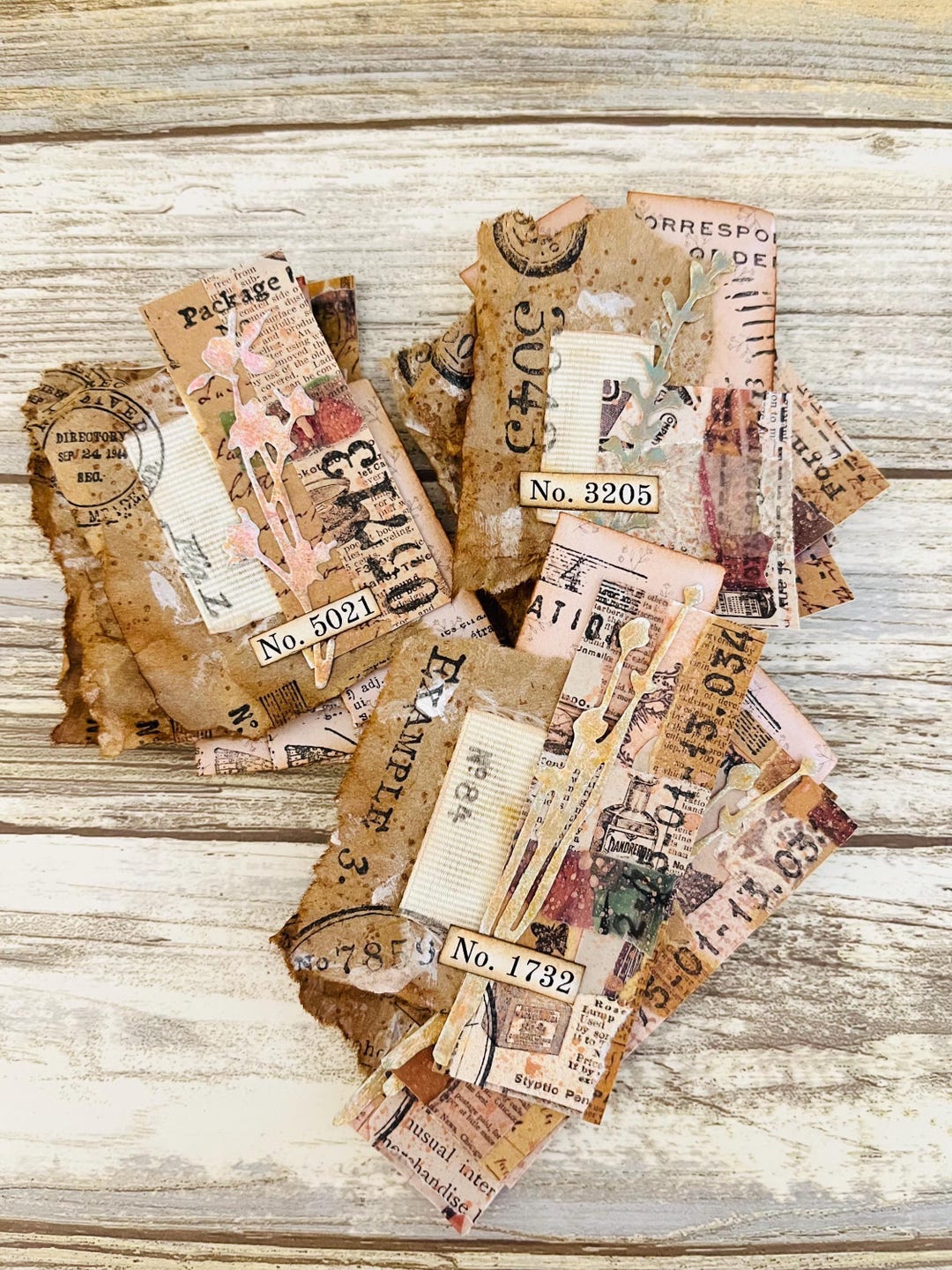Handmade Paper Scrap Ephemera 3 X 2 In, 3 Designs - Etsy