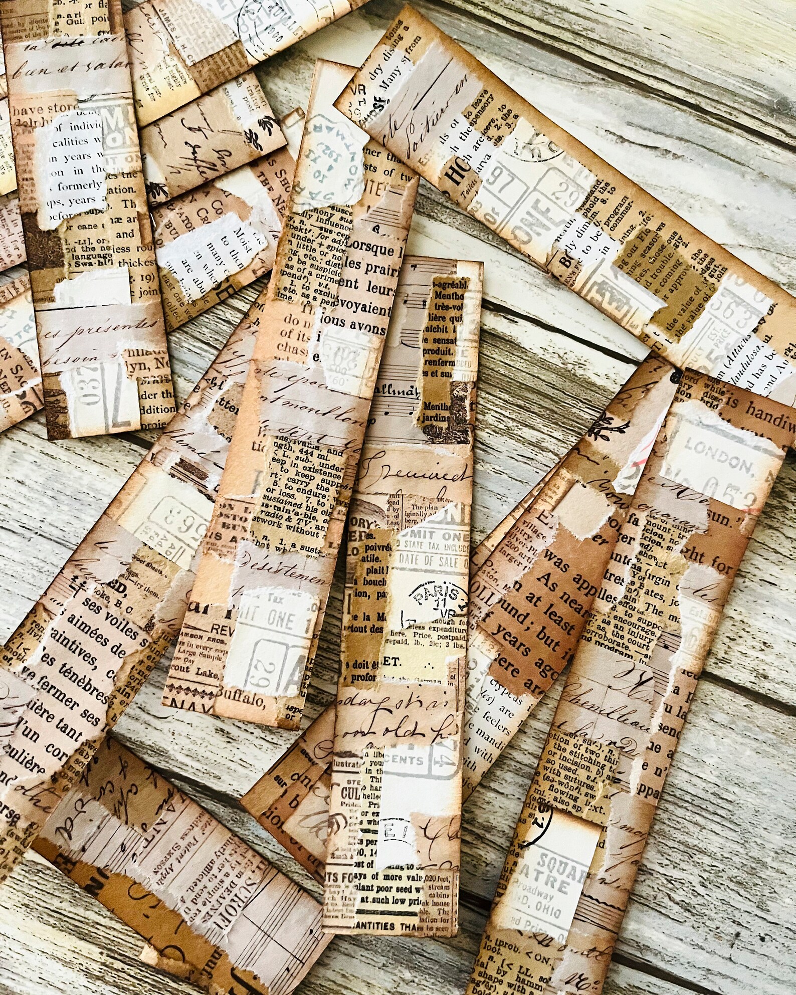 Handmade Paper Cluster 10 Pcs Set - Etsy