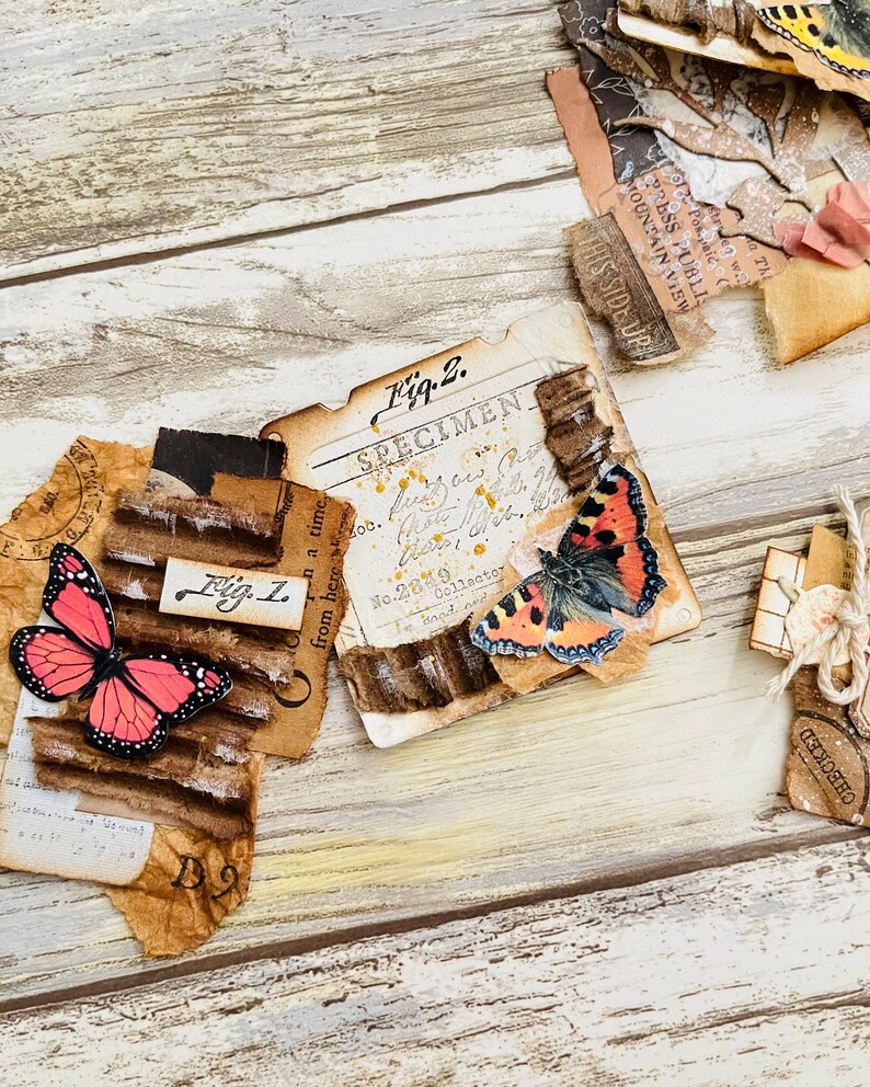 Paper Clusters 5pcs Set / Junk Journal Embellishments - Etsy Canada